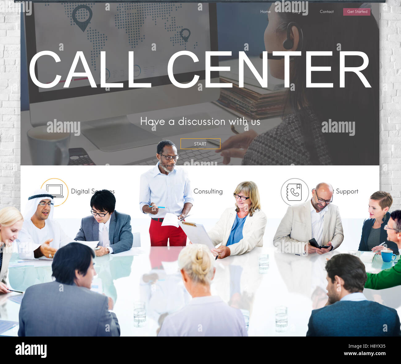 Men in line register hi-res stock photography and images - Alamy