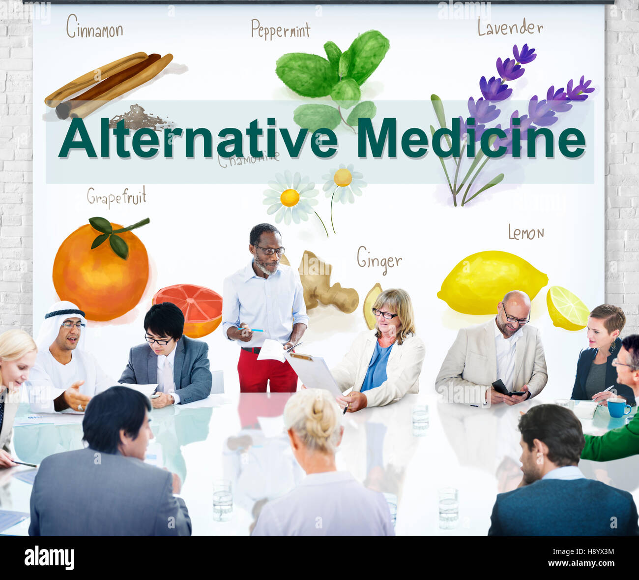 Alternative Medicine Health Herb Therapy Concept Stock Photo - Alamy