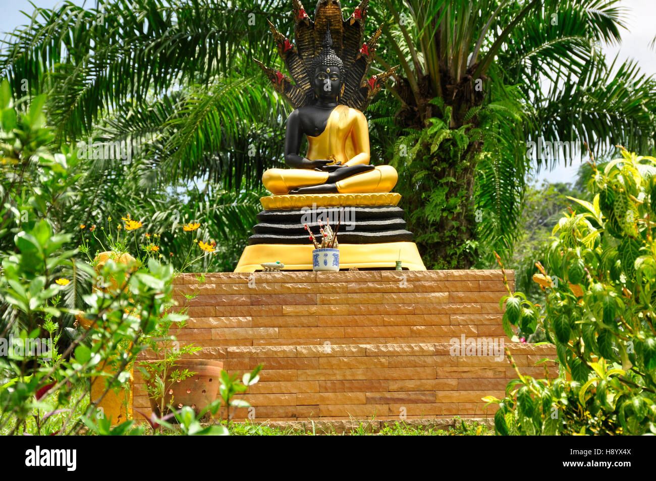 Buddhist Icon near Thai Muang Stock Photo - Alamy