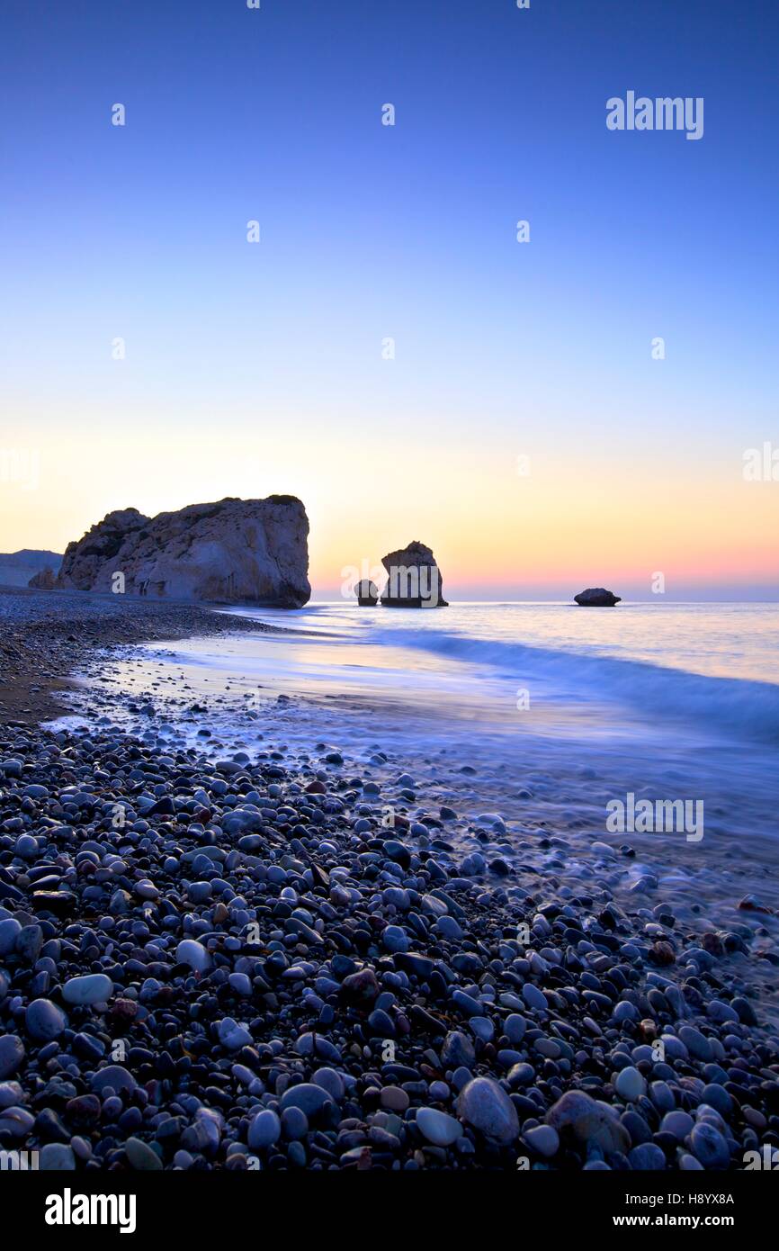 Aphrodite's Rock, Paphos, Cyprus, Eastern Mediterranean Sea Stock Photo ...