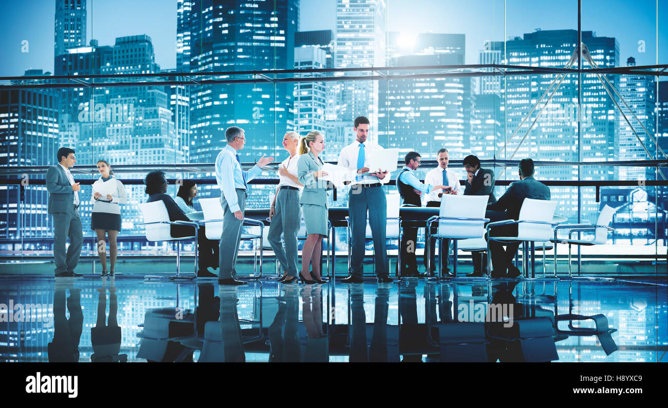 Business People Teamwork Meeting Seminar Conference Concept Stock Photo ...