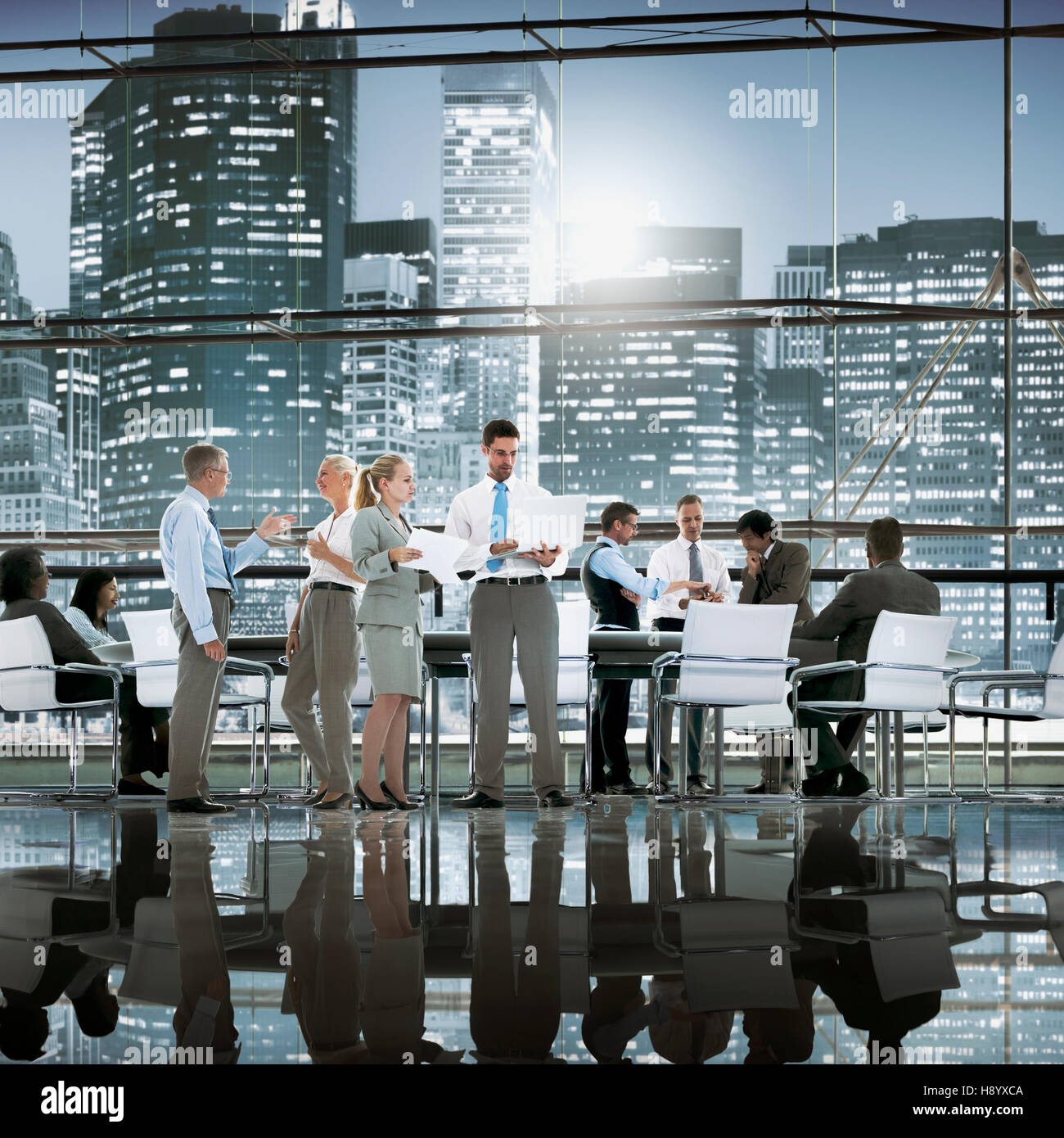 Business People Teamwork Meeting Seminar Conference Concept Stock Photo ...