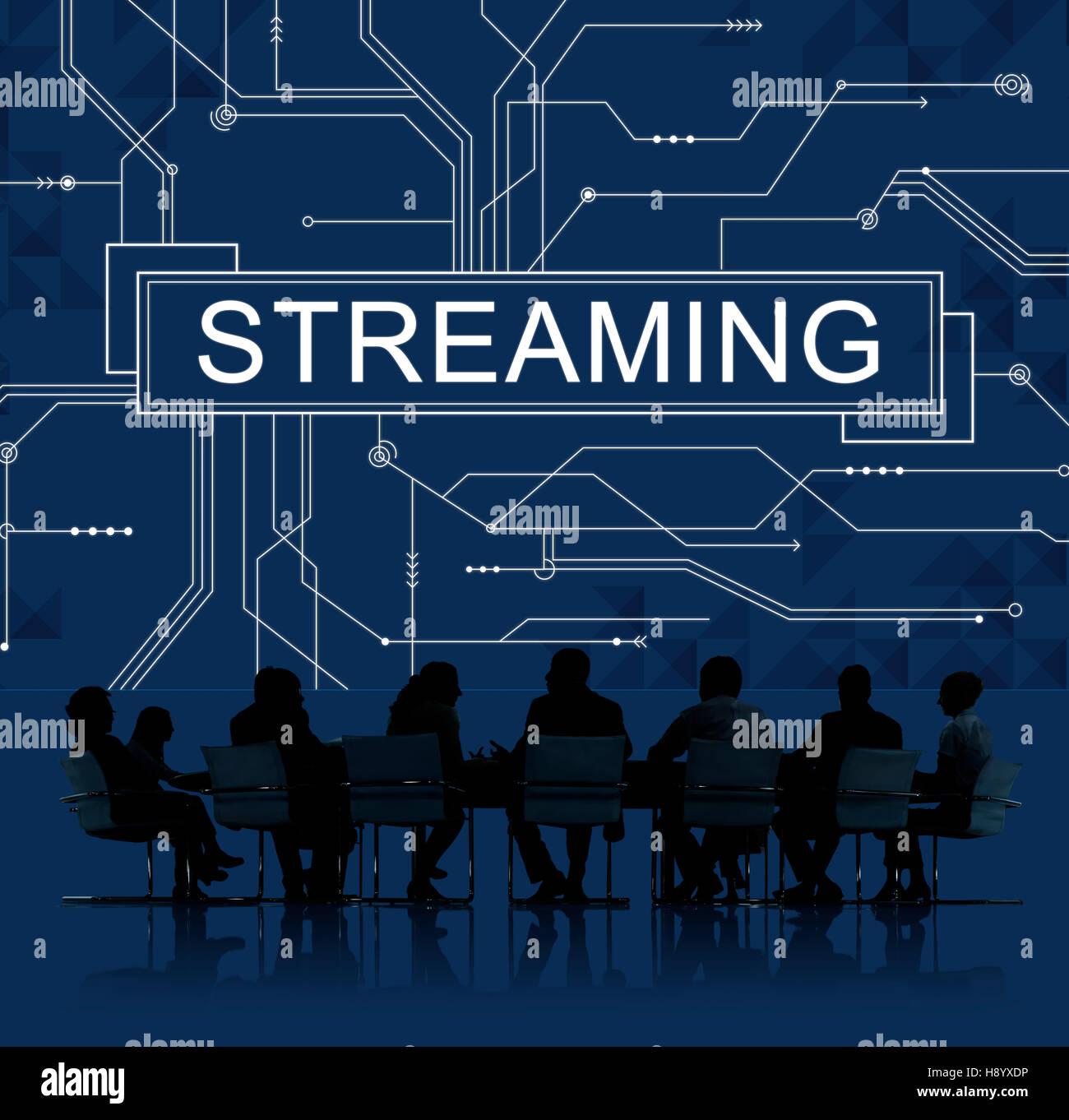 Streaming Online Internet Technology Concept Stock Photo - Alamy
