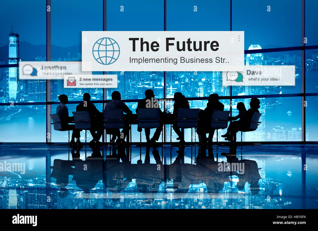 The Future Plan Strategy Vision Innovation Development Concept Stock ...