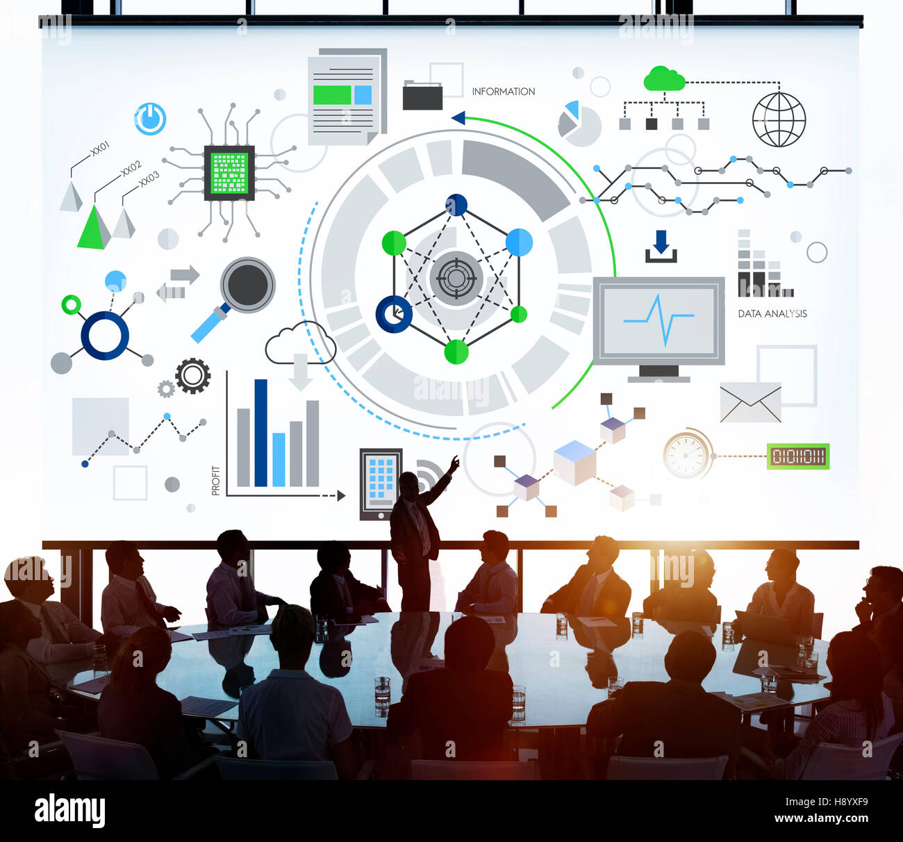 Information Technology Digital Network Concept Stock Photo - Alamy