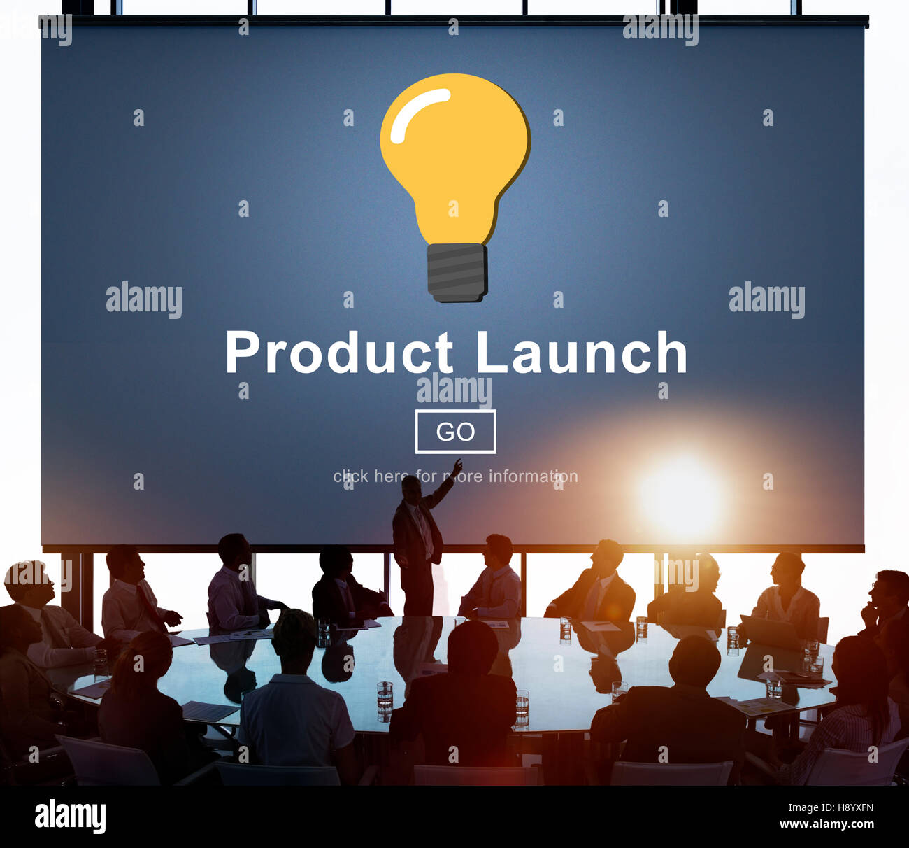 New Product Launch Marketing Commercial Innovation Concept Stock Photo ...