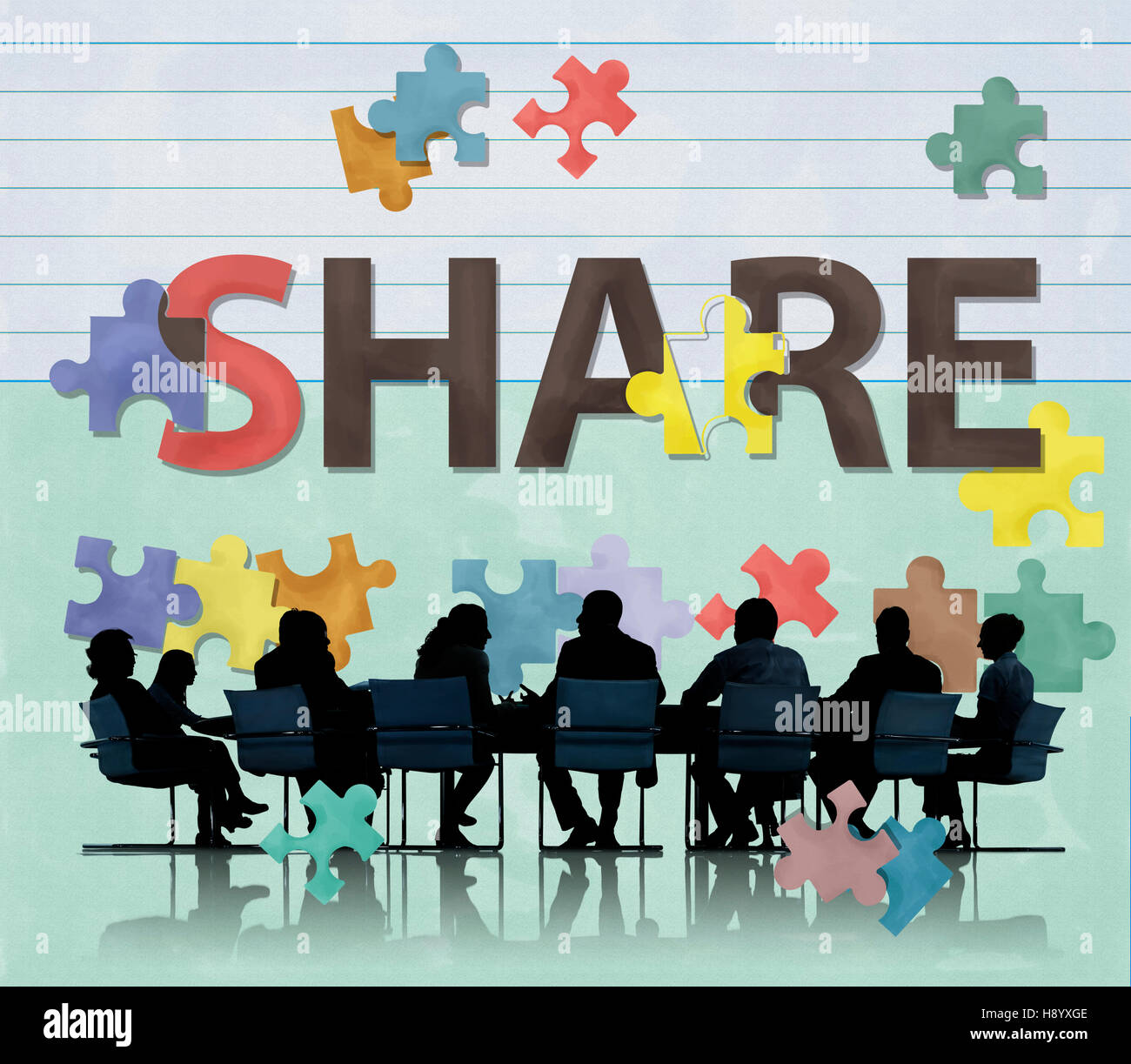 Share Distribution Exchange Communication Connection Concept Stock ...