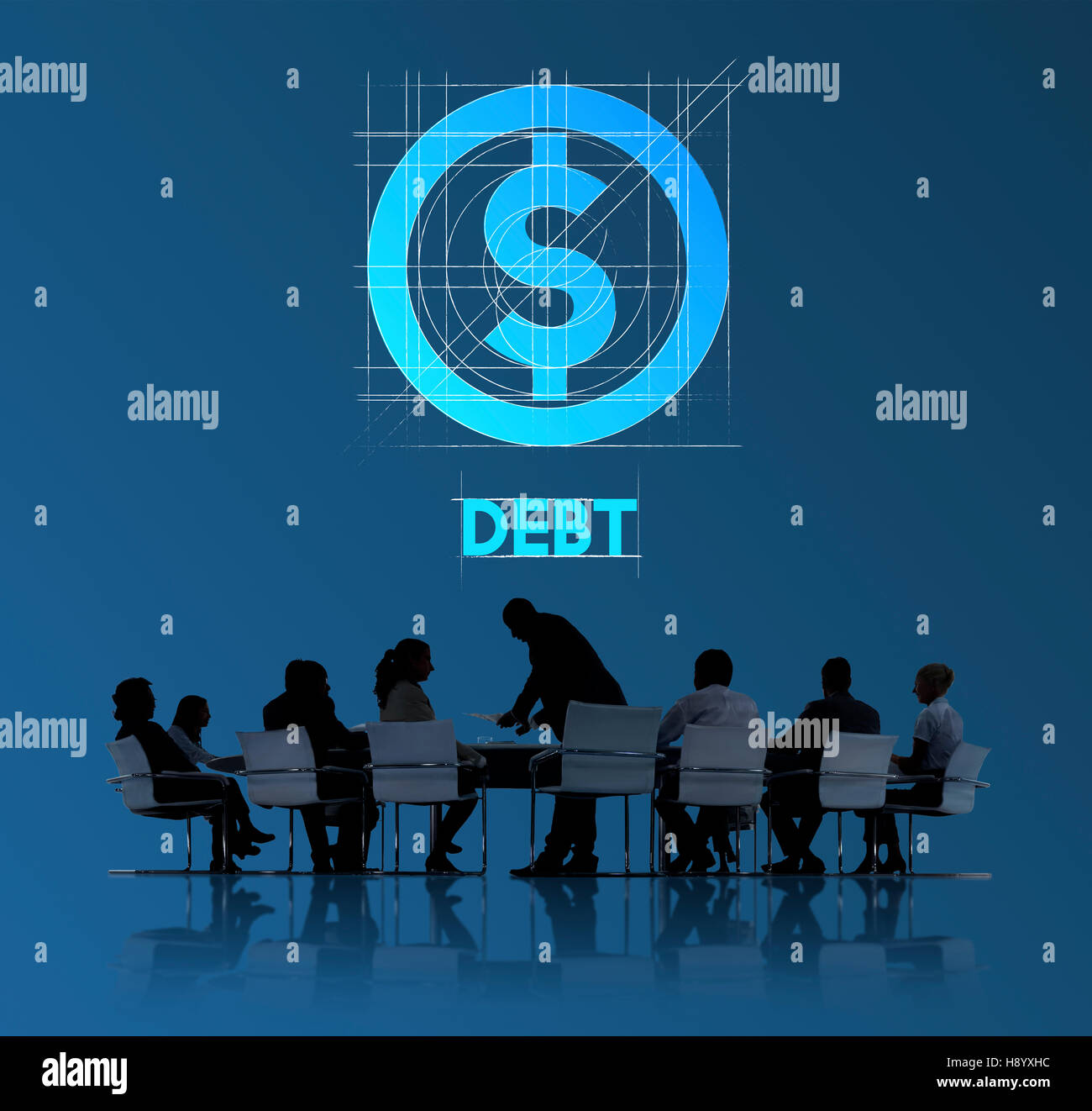 Debt Financial Money Technology Graphic Concept Stock Photo - Alamy
