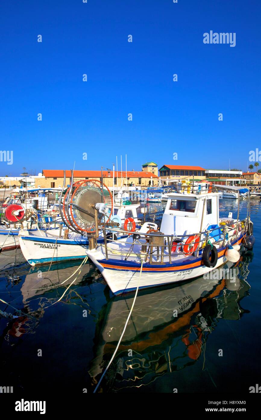 Paphos Harbour, Paphos, Cyprus, Eastern Mediterranean Sea Stock Photo ...