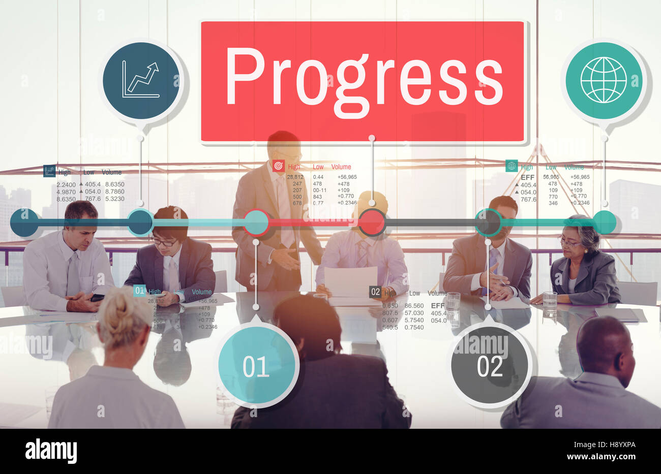 Progress Improvement Investment Mission Develoment Concept Stock Photo ...