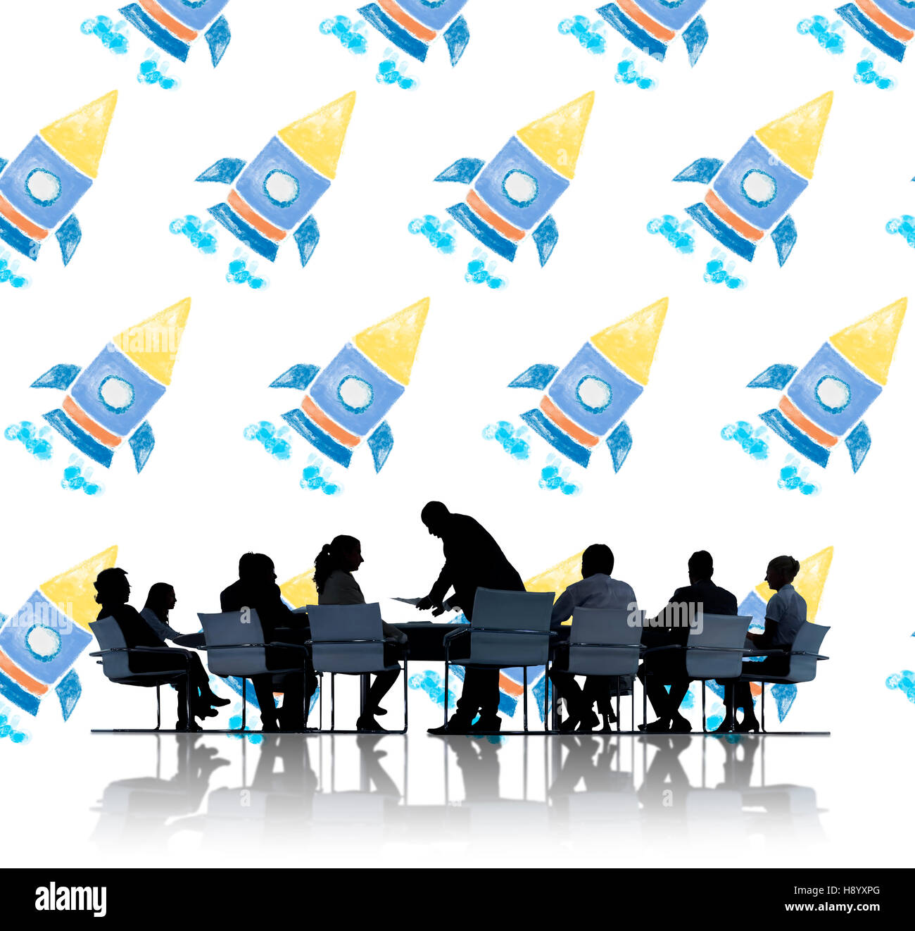 Launch Ignition Create Innovation Rocket Concept Stock Photo - Alamy