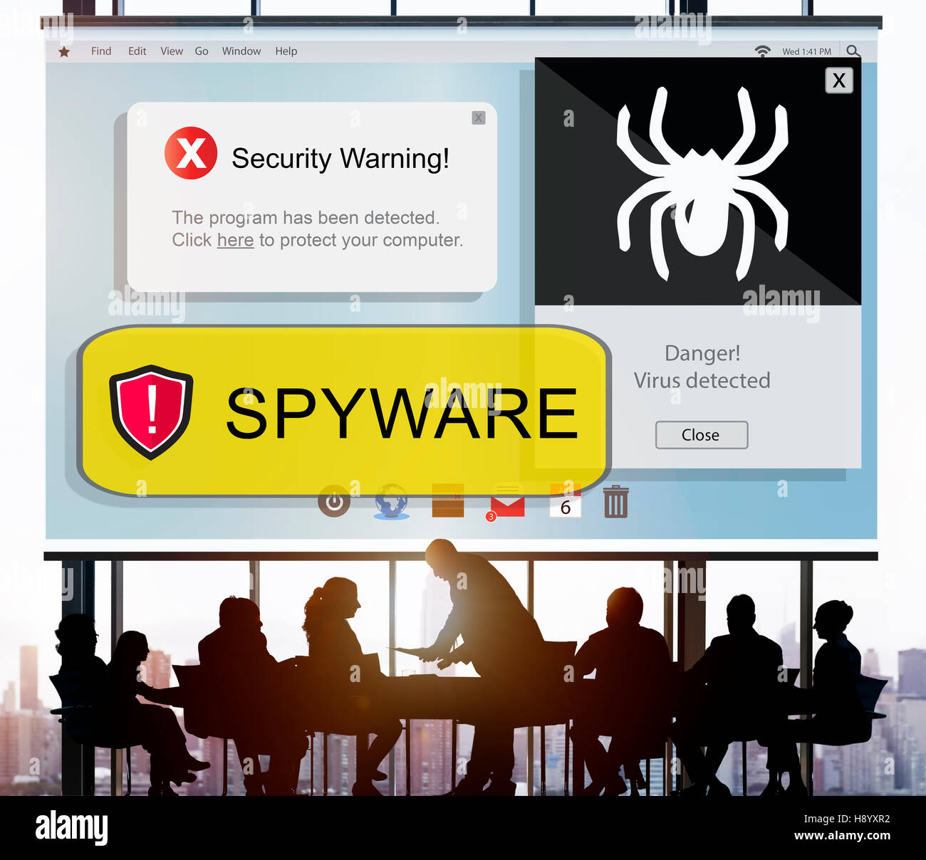 Concept virus silhouette hi-res stock photography and images - Alamy