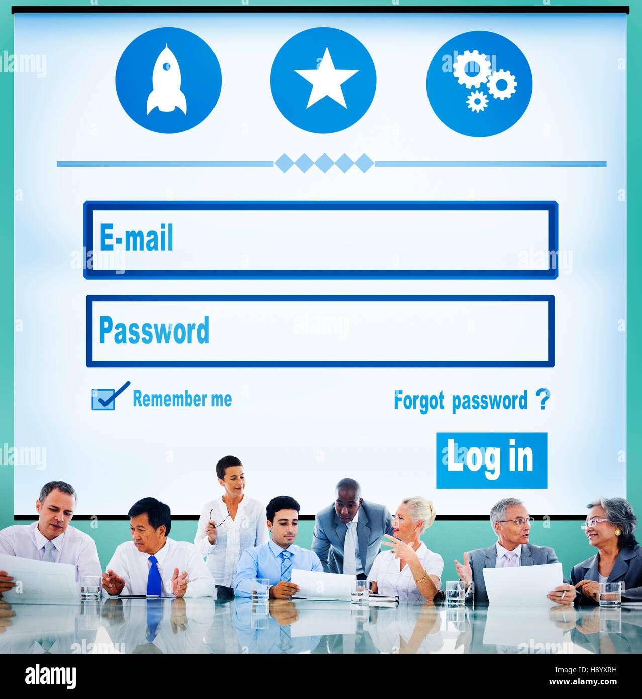 E-mail Identity Password Memebership Sing In Web Page Concept Stock ...