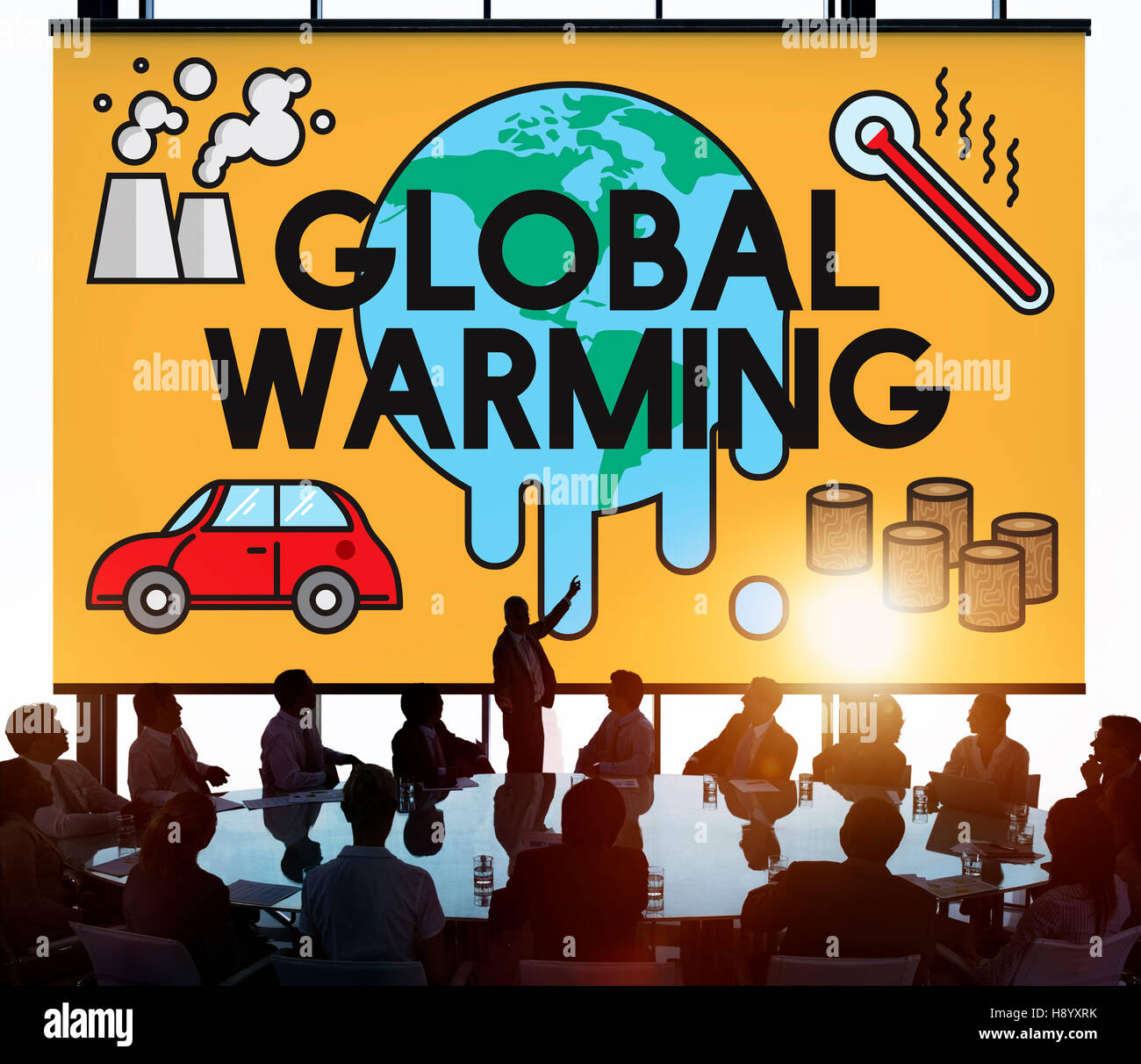 Global Warming Climate Environmental Industry Concept Stock Photo - Alamy