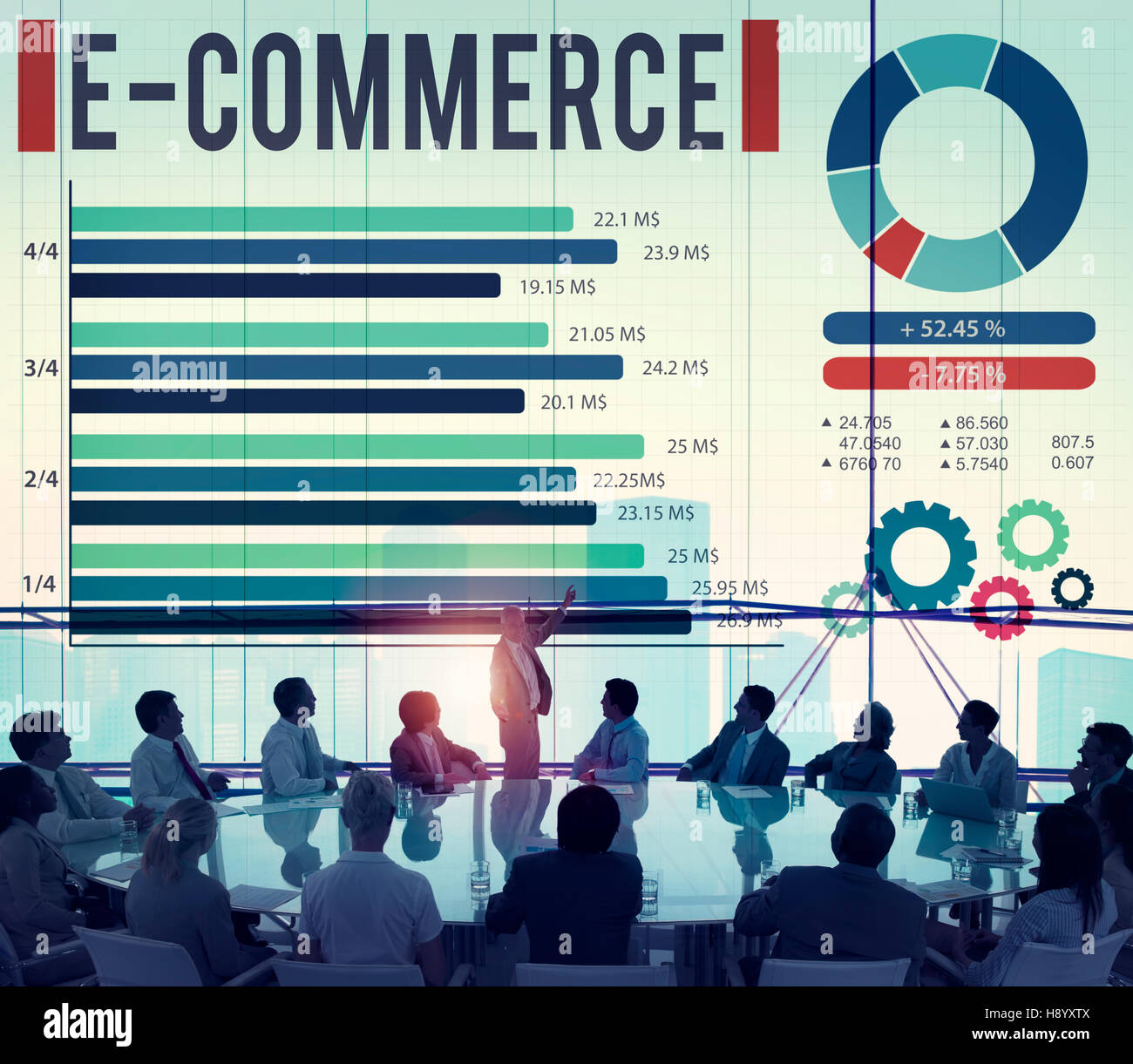 E-Commerce Online Marketing Strategy Corporate Concept Stock Photo - Alamy