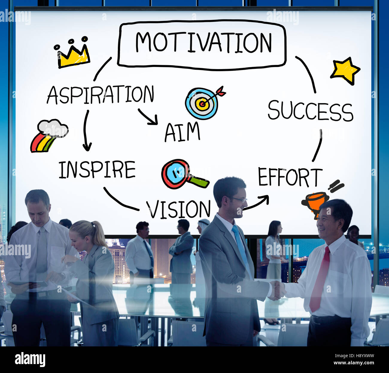Motivation Aspiration Aim Vision Success Concept Stock Photo - Alamy