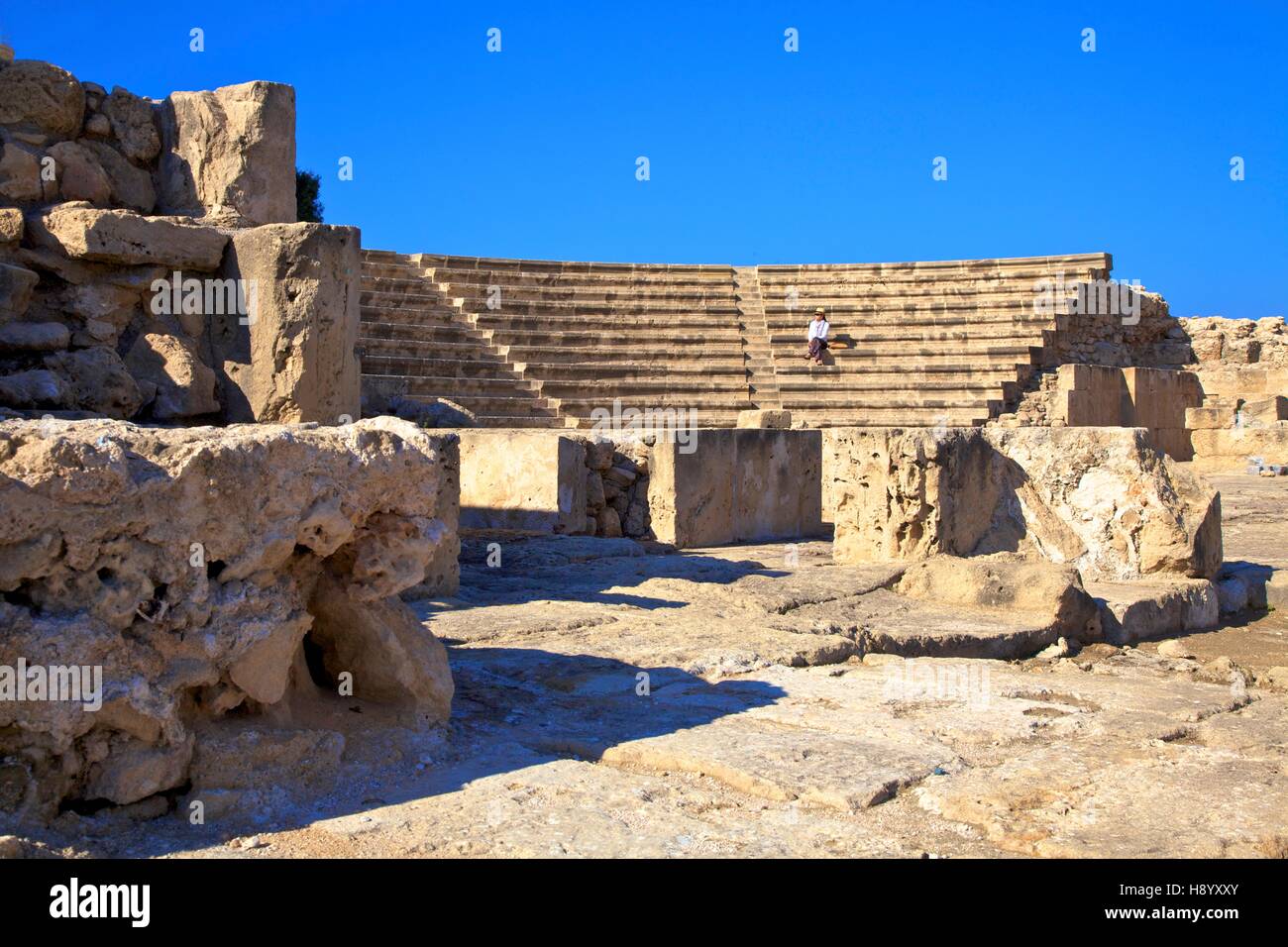 Roman Odeon, Kato Pathos Archaeological Park, Pathos, Cyprus, Eastern ...