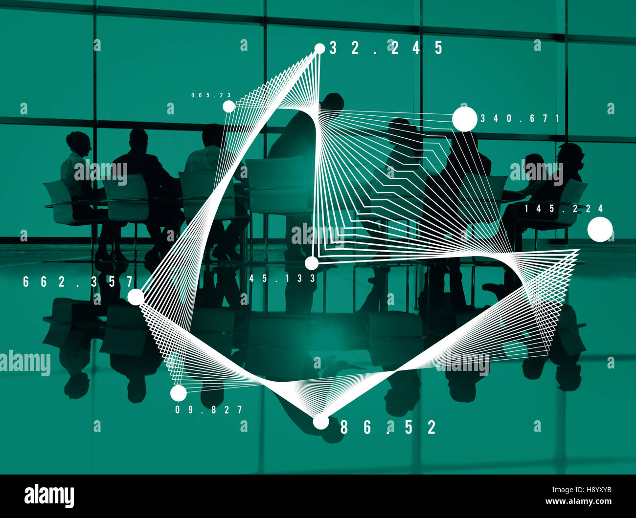 Mathematics Analysis Statistics Networking Geometry Concept Stock Photo ...