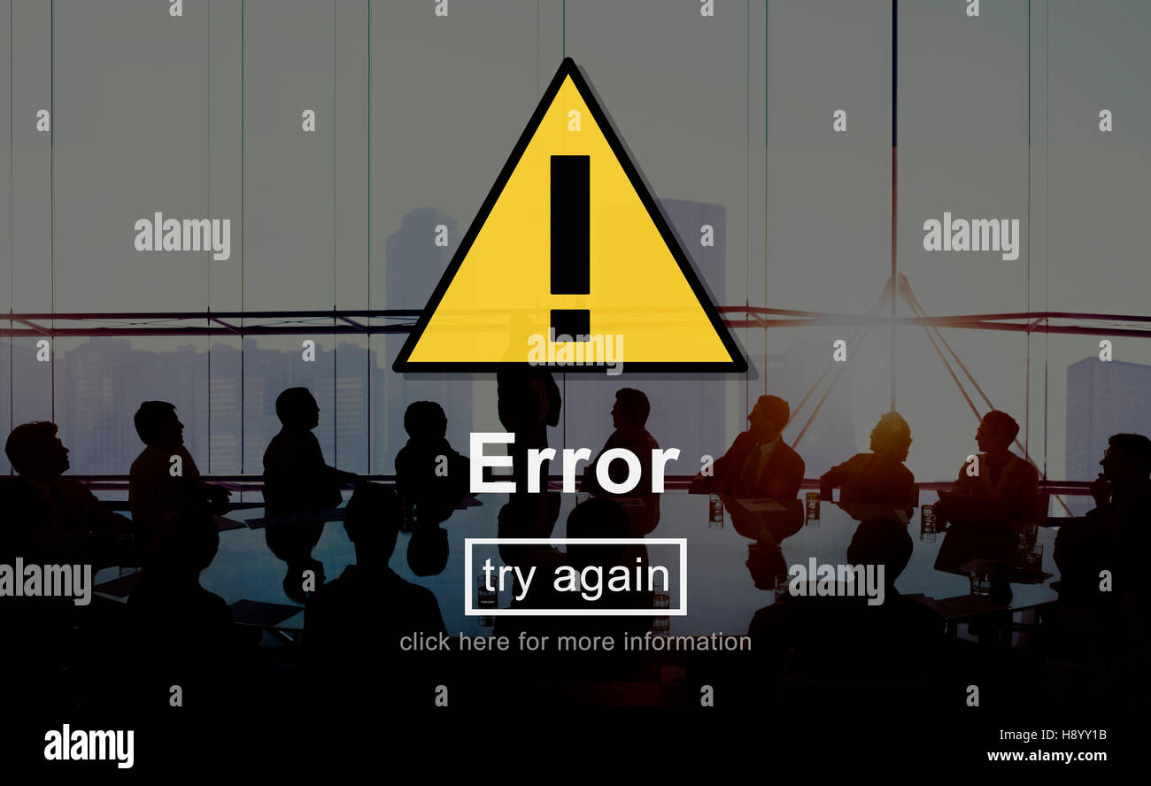 Error Mistake Online Reminder Beware Alert Concept Stock Photo - Alamy