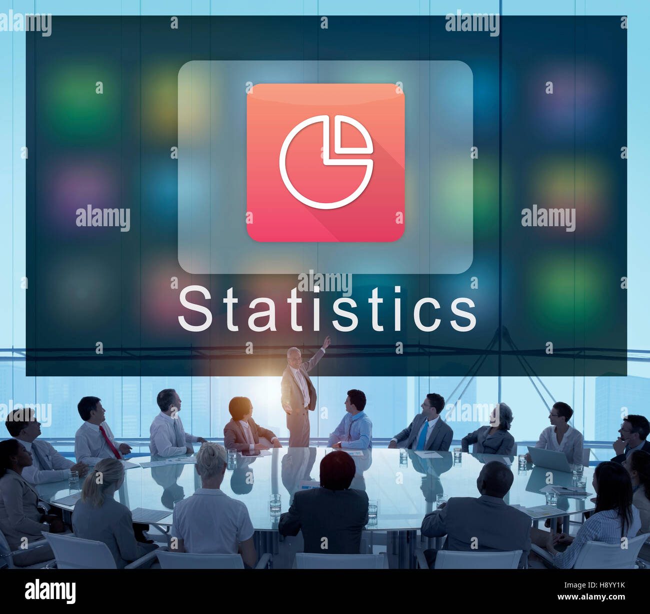 Business Corporation Statistics Pie Chart Concept Stock Photo - Alamy
