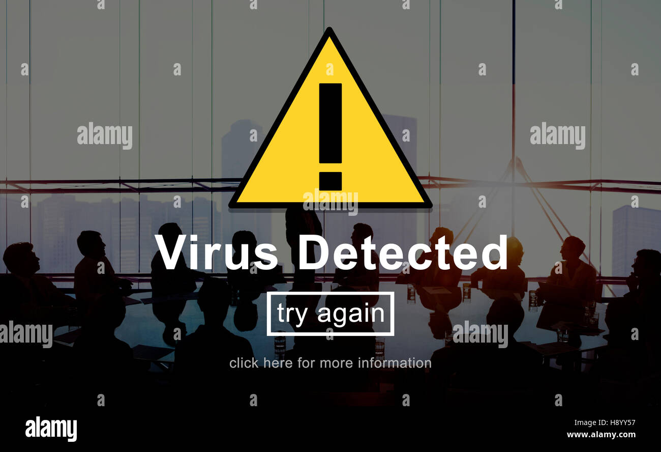 Virus Detected Protection Security Spyware Malware Concept Stock Photo ...