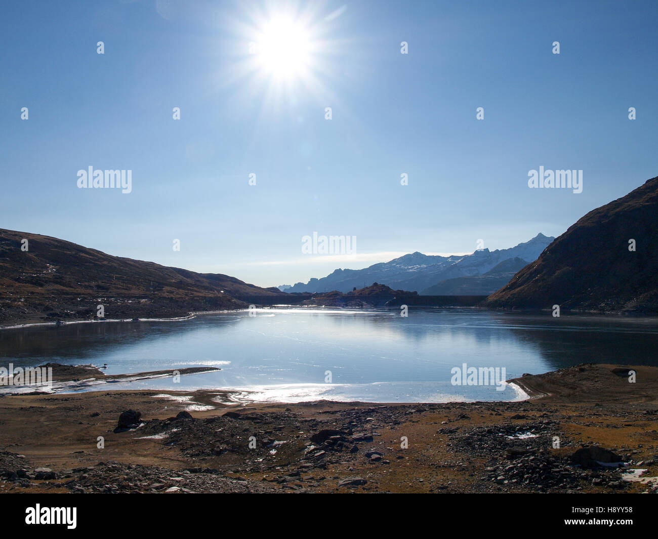 Spluga valley, early winter of the valley pictures of mountains, the ...