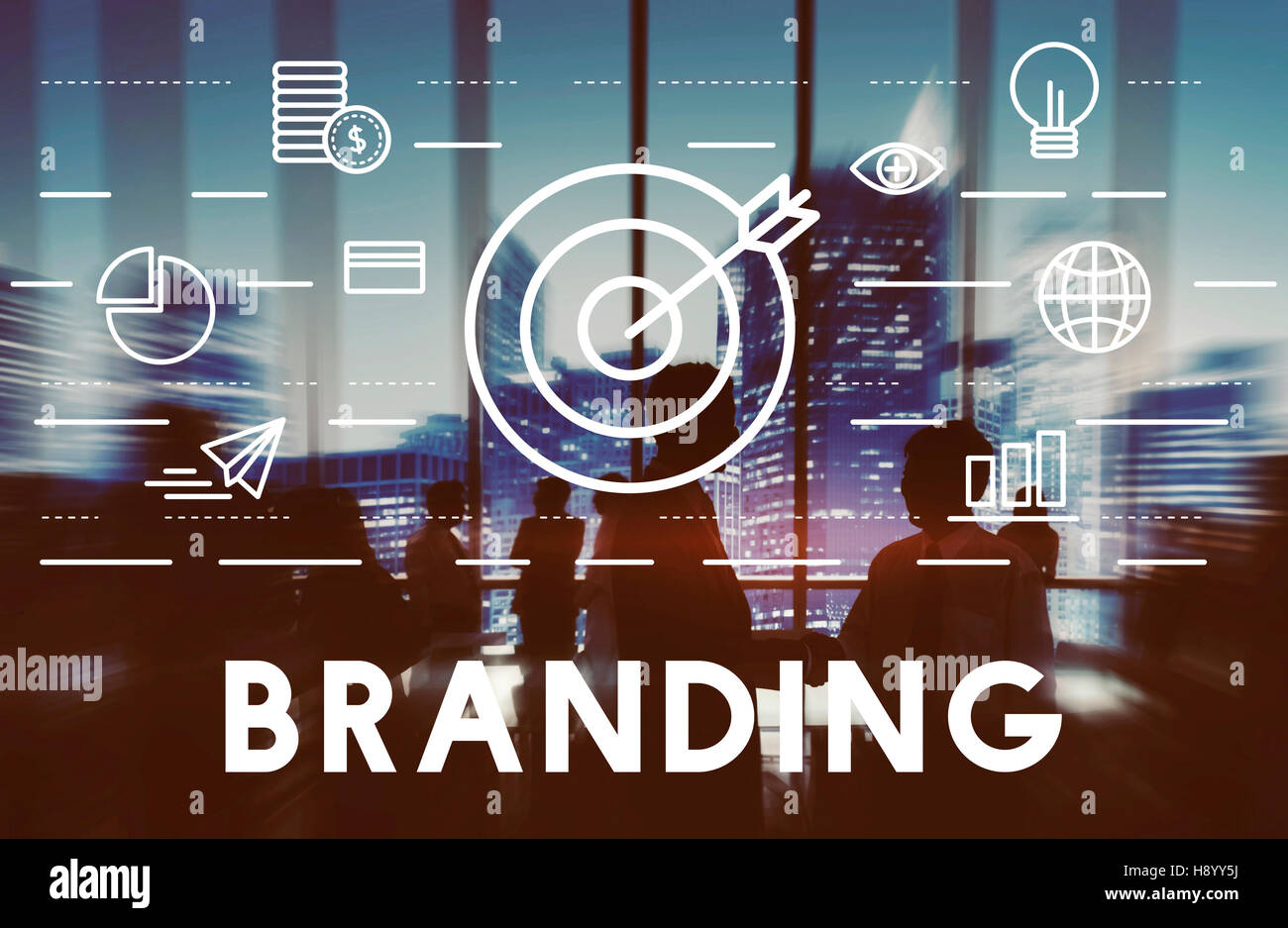Branding Advertisment Copyright Value Profile Concept Stock Photo - Alamy