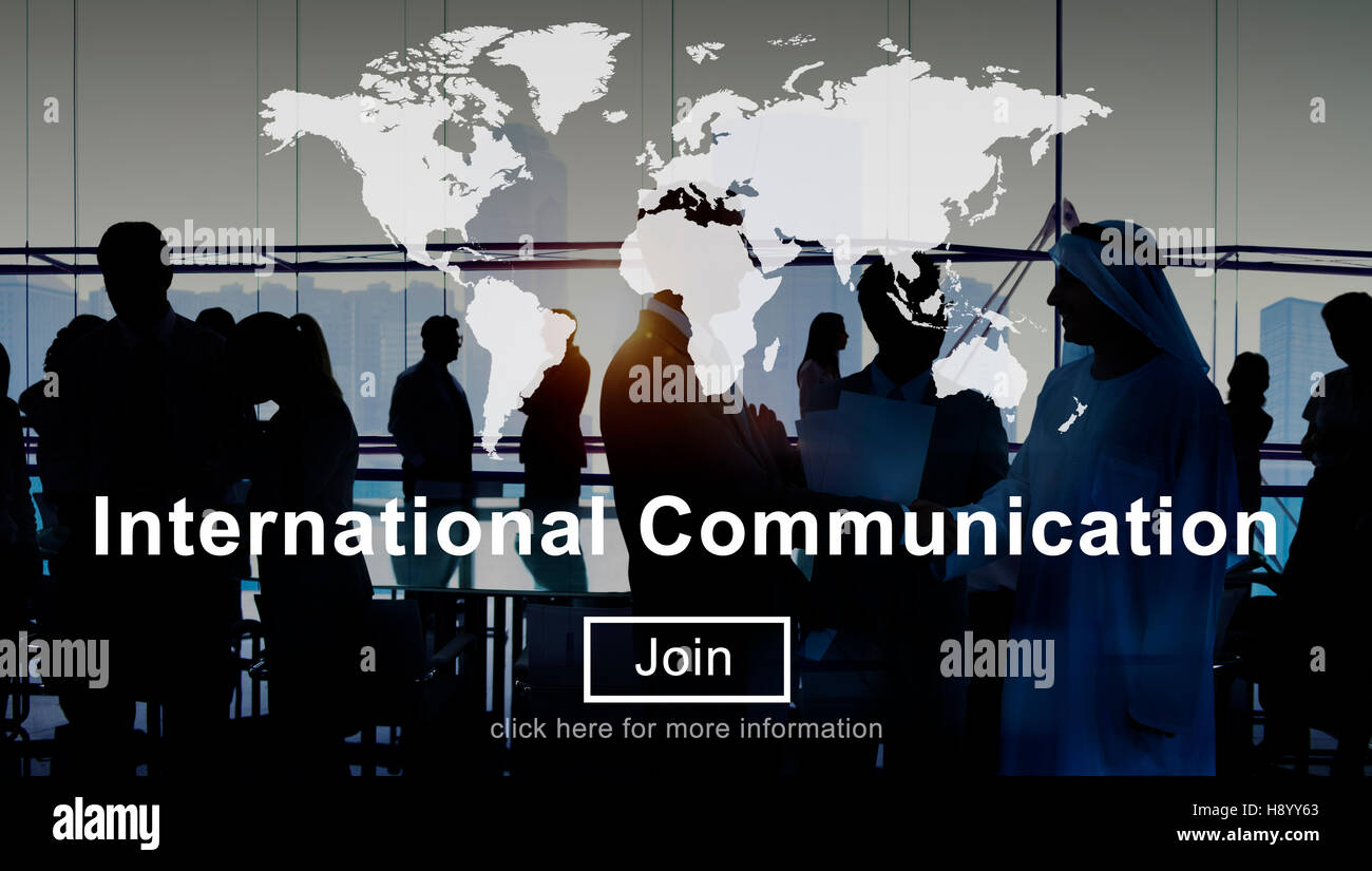 International Communication Connection Networking Website Concept Stock ...