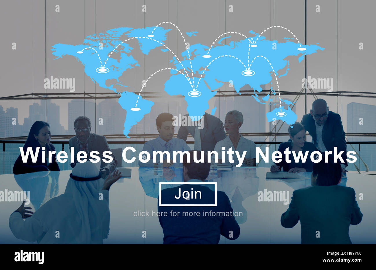 Wireless Community Networks Technology Hotspot Concept Stock Photo - Alamy