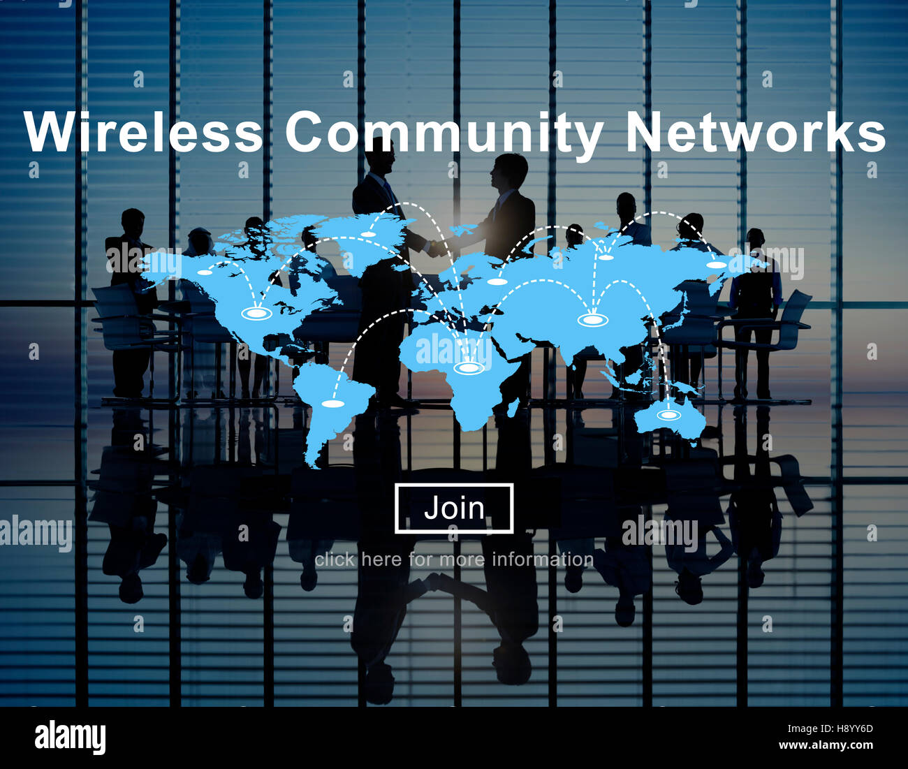 Wireless Community Networks Technology Hotspot Concept Stock Photo - Alamy