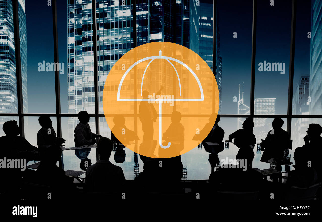 Office women umbrella hi-res stock photography and images - Alamy