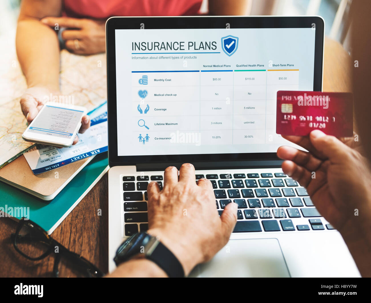 Insurance Application Risk Assurance Security Concept Stock Photo - Alamy