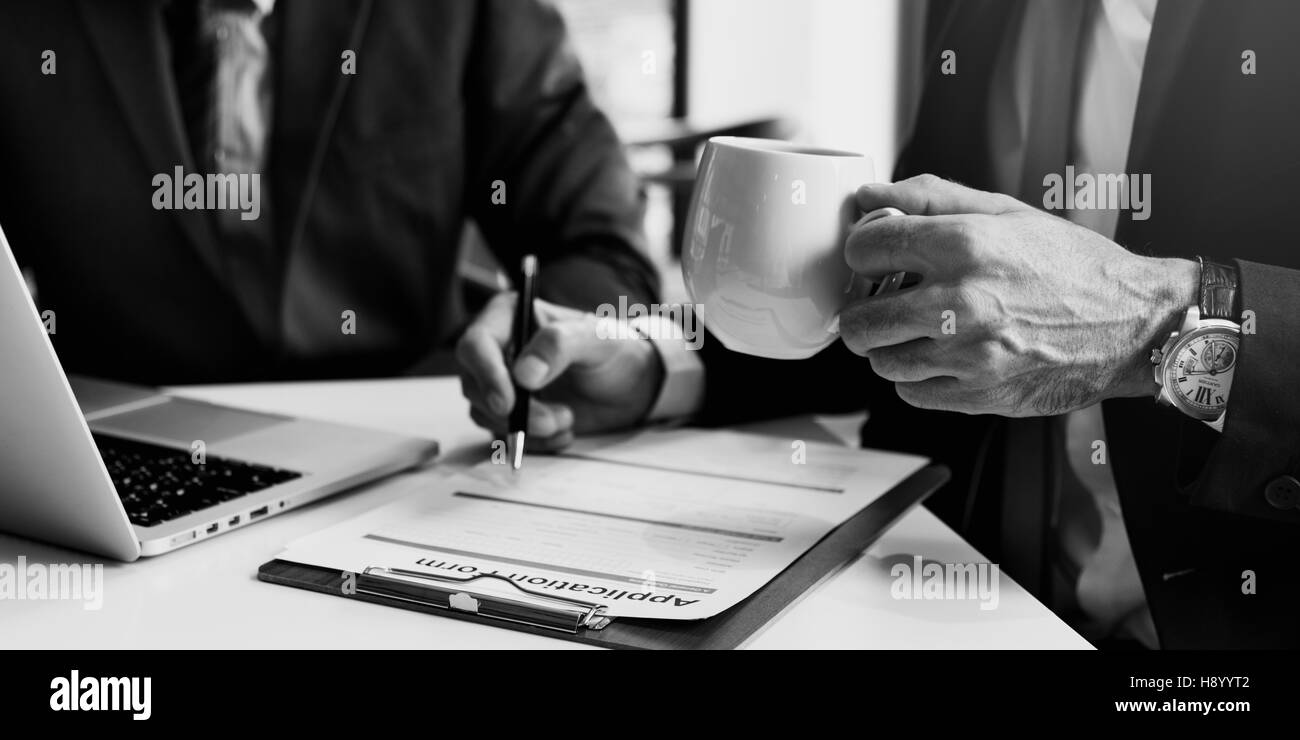 Business Meeting Colleagues Coffee Concept Stock Photo - Alamy