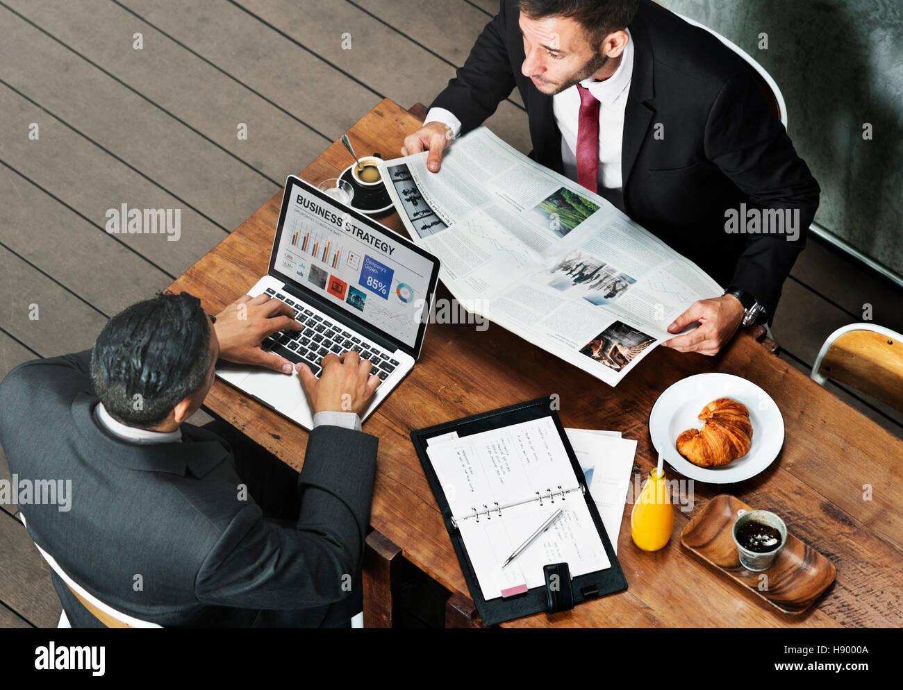 Businessmen Meeting Discussion Connection Concept Stock Photo - Alamy