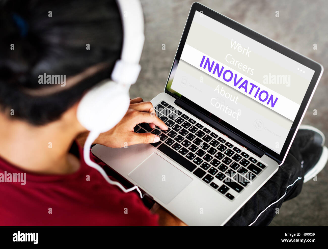 Inspire Innovation Business Creative Words Concept Stock Photo - Alamy
