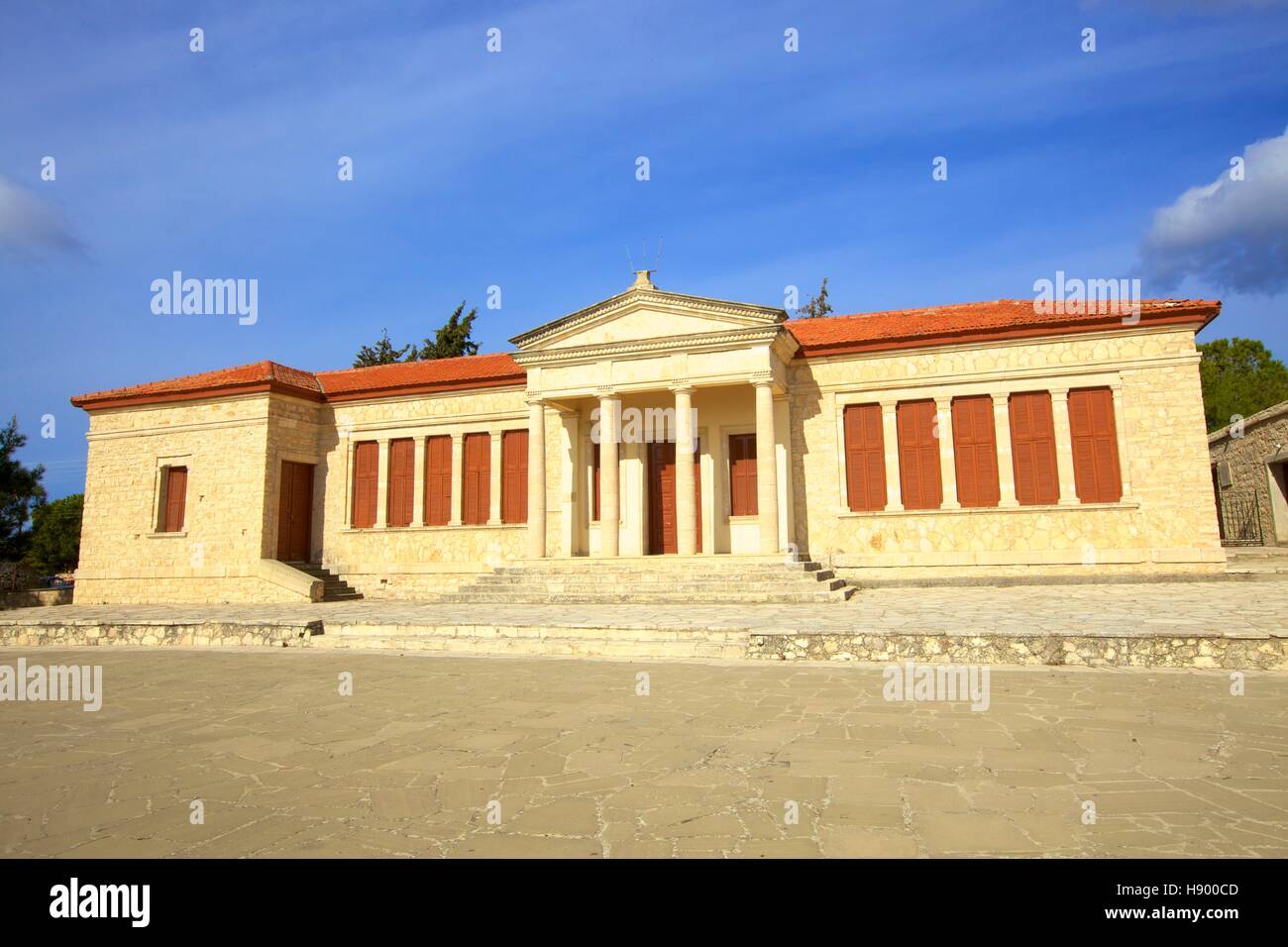 Neo Classical School Building, Lofou, Cyprus, Eastern Mediterranean Sea ...