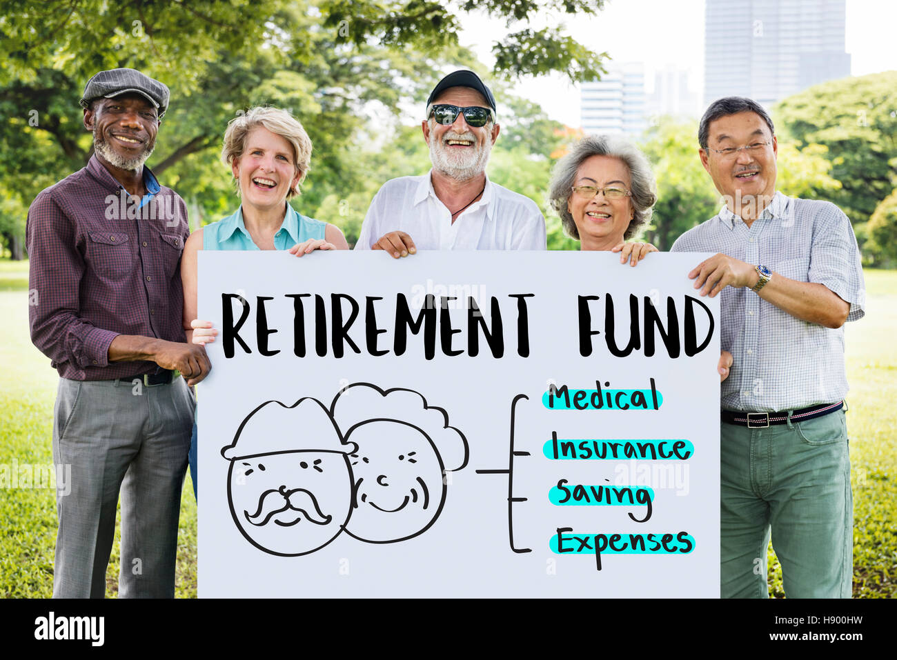 Retirement Financial Plan Risk Assessment Senior Concept Stock Photo ...