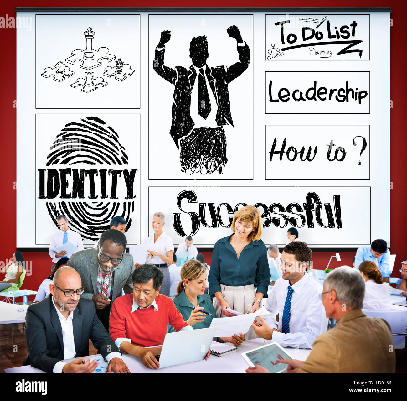 Successful Goal Target Achievement Accomplishment Concept Stock Photo ...