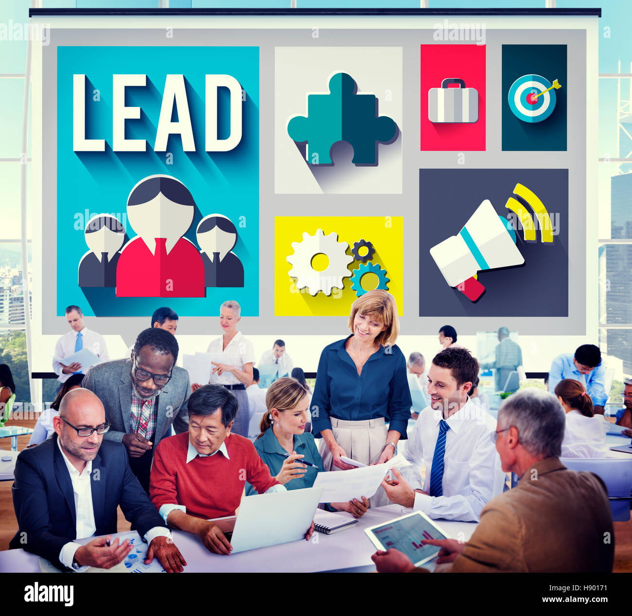 Lead Leadership Management Mentor Boss Concept Stock Photo - Alamy
