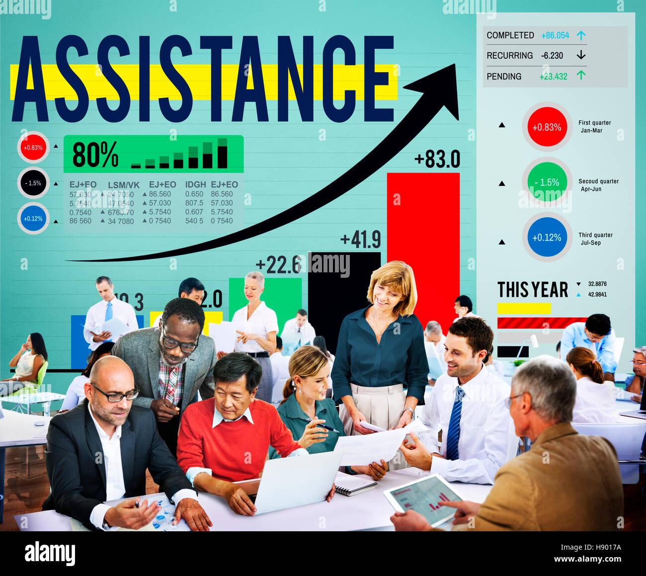 Assistance Support Partnership Cooperation Help Concept Stock Photo - Alamy