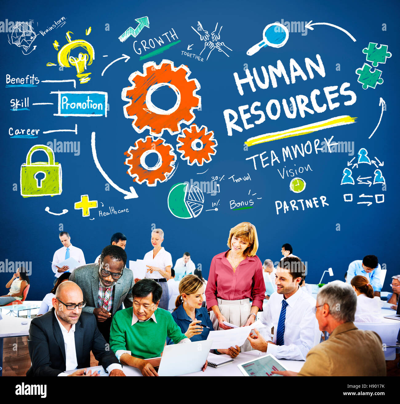 Human Resources Employment Job Recruitment Profession Concept Stock ...