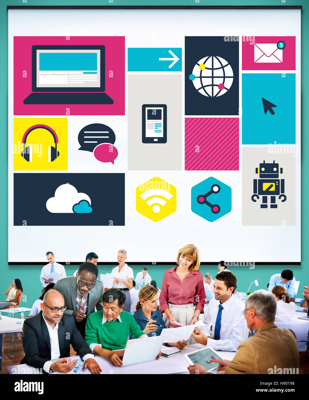 Computer Cloud Computing Storage Media Digital Concept Stock Photo - Alamy