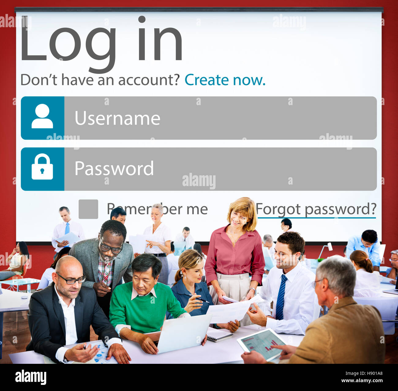 Log in Password Identity Internet Online Privacy Protection Concept ...