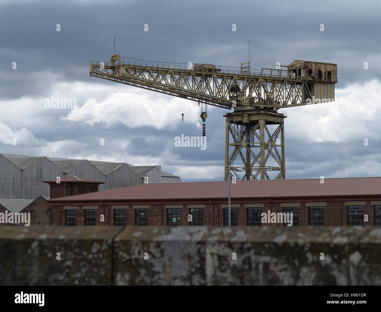 Clyde Titan Crane, Whiteinch Crane next to a junkyard, and itself next ...