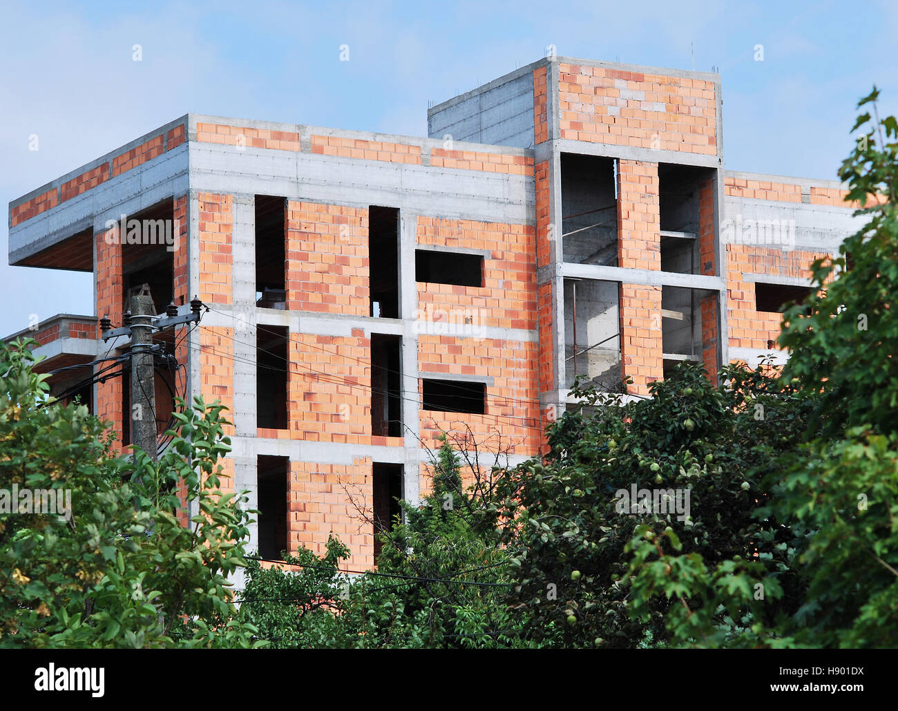 Construction of the building Stock Photo - Alamy