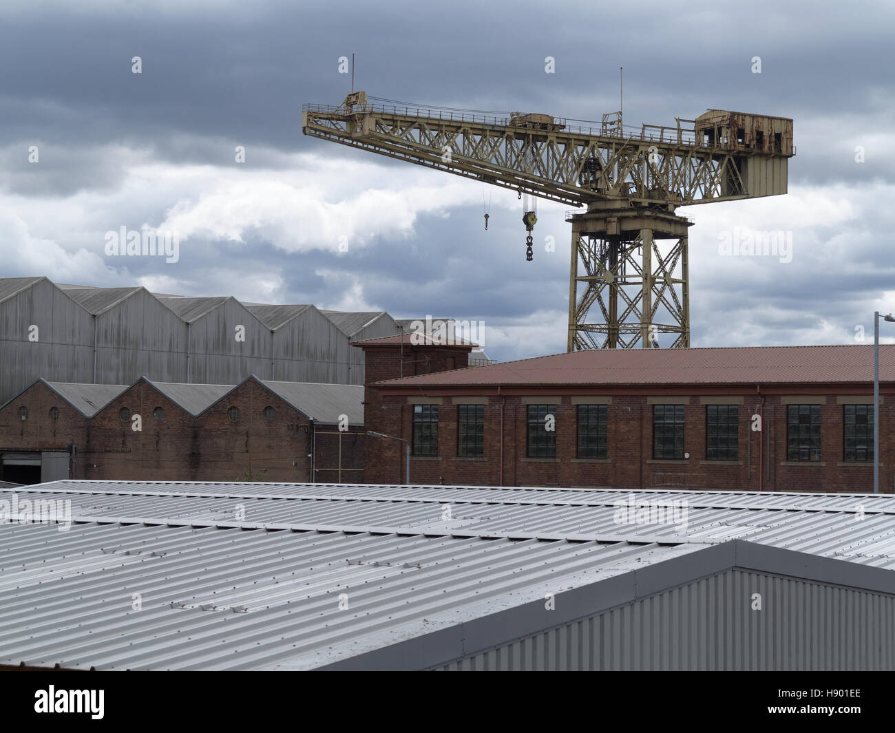 Clyde Titan Crane, Whiteinch Crane next to a junkyard, and itself next ...