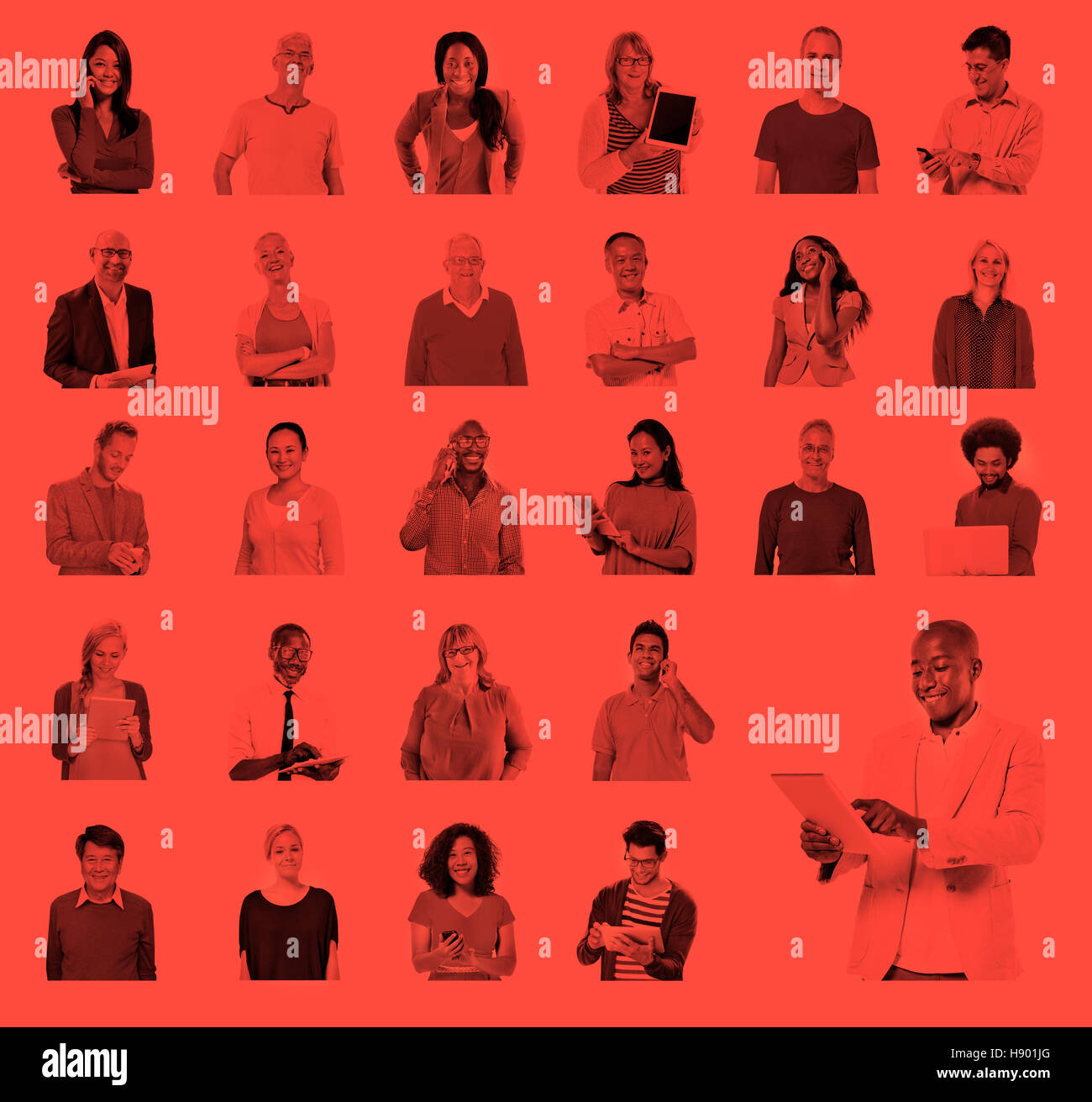 Diverse People Global Communications Technology Concept Stock Photo - Alamy