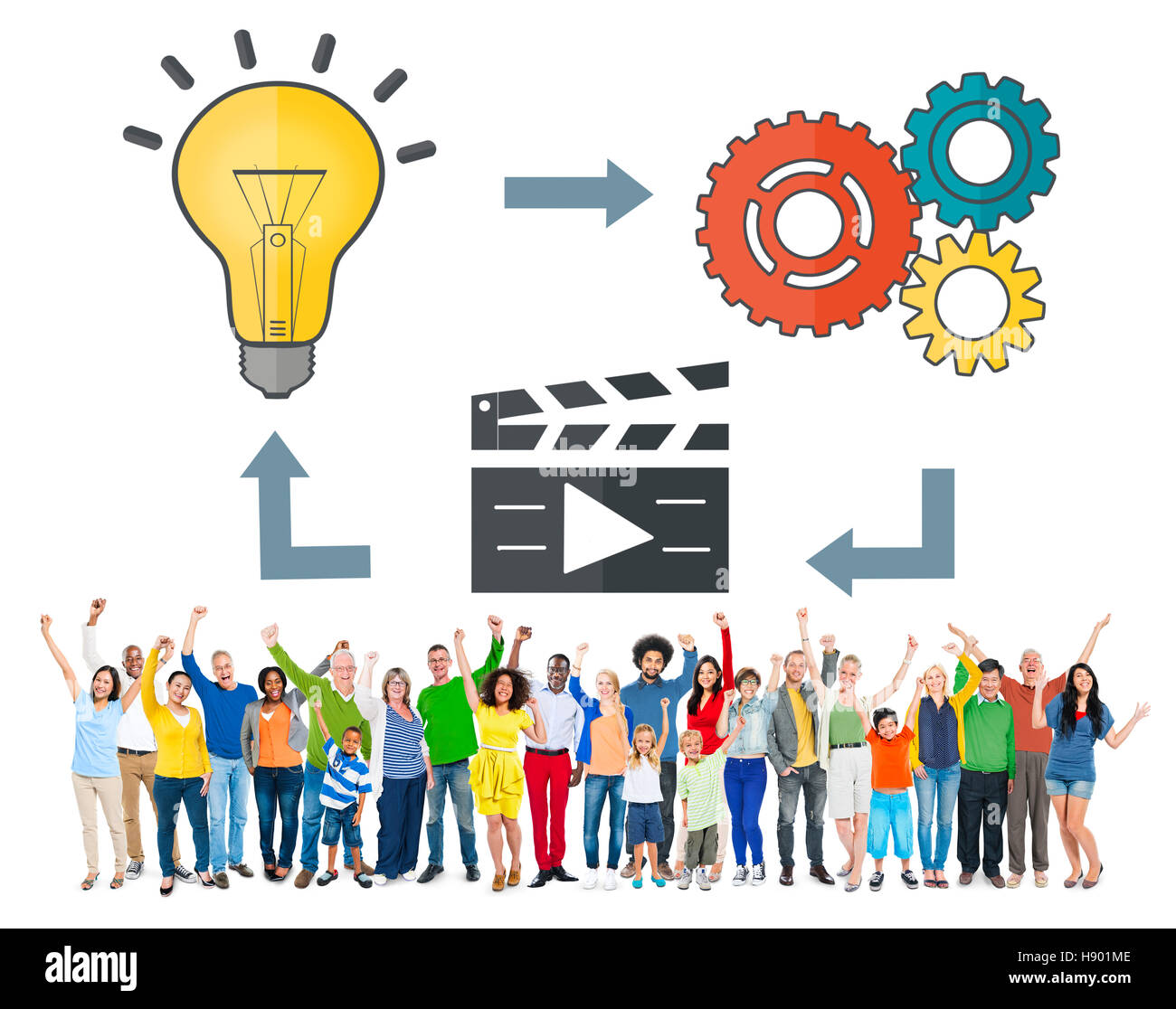 Planning Ideas Creativity Inspiration Thoughts Multimedia Concept Stock ...