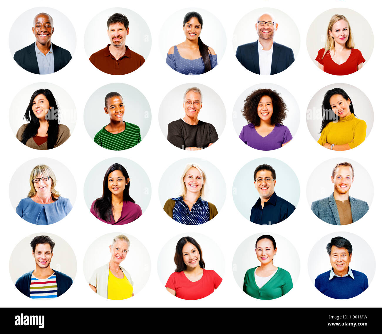 Diverse People Multi Ethnic Variation Casual Concept Stock Photo - Alamy