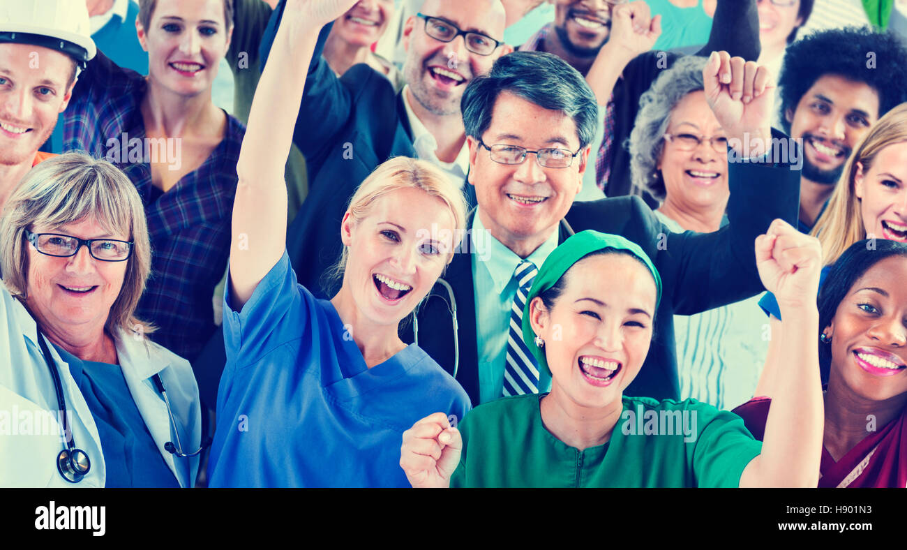 Celebrating Diverse People Various Occupations Concept Stock Photo - Alamy